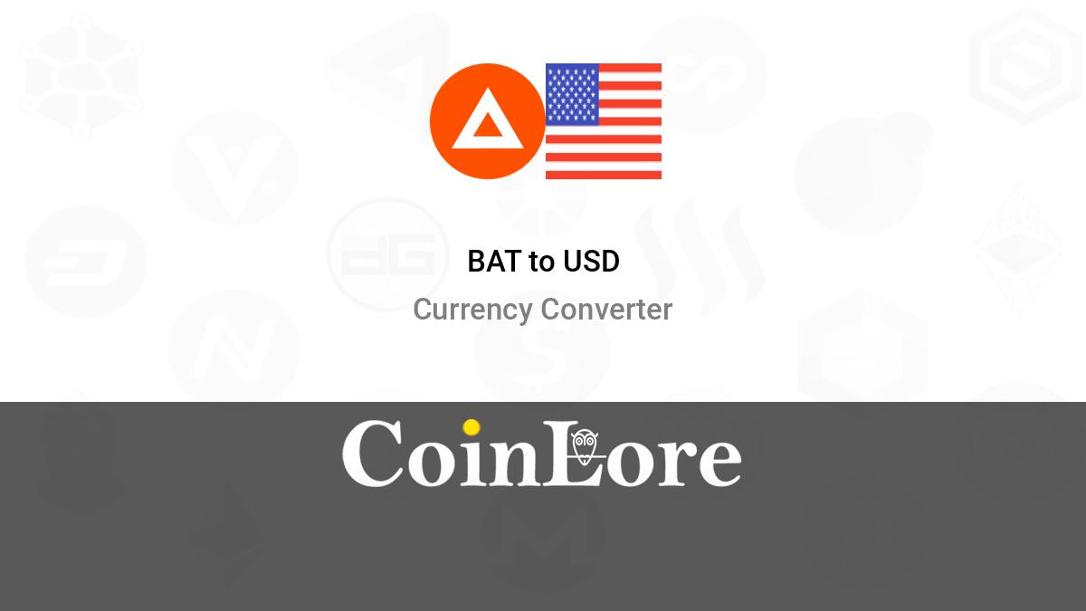 Convert BAT to USD