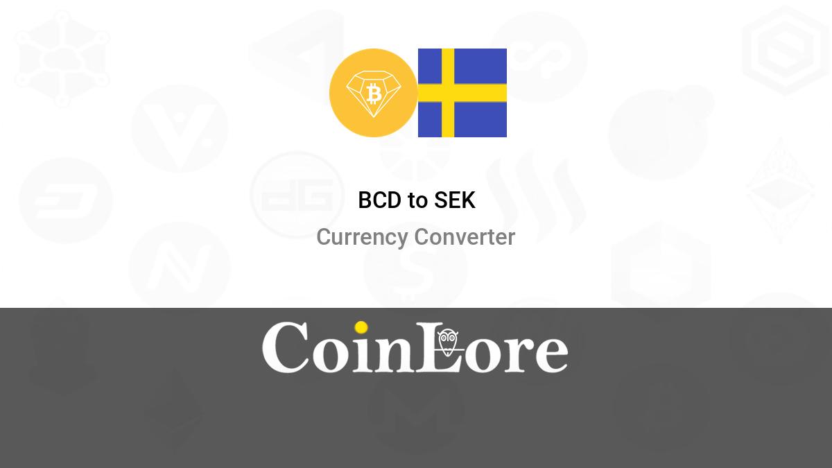 Convert BCD to SEK