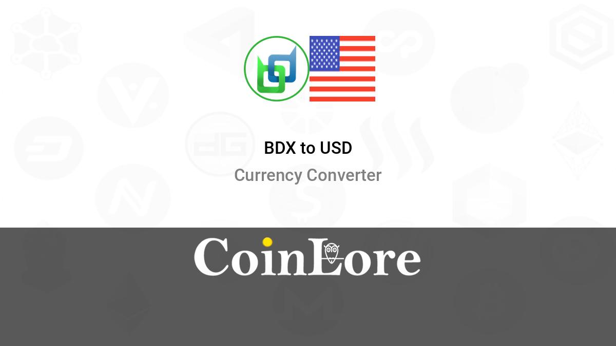 Convert BDX to USD