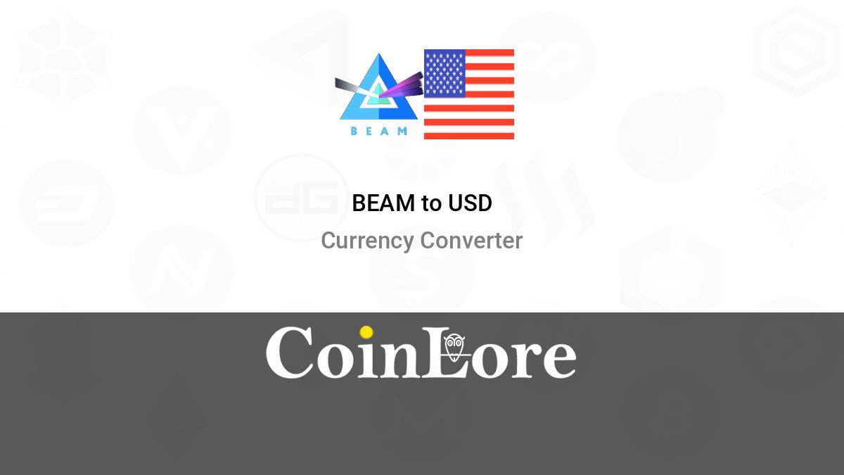 Convert BEAM to USD