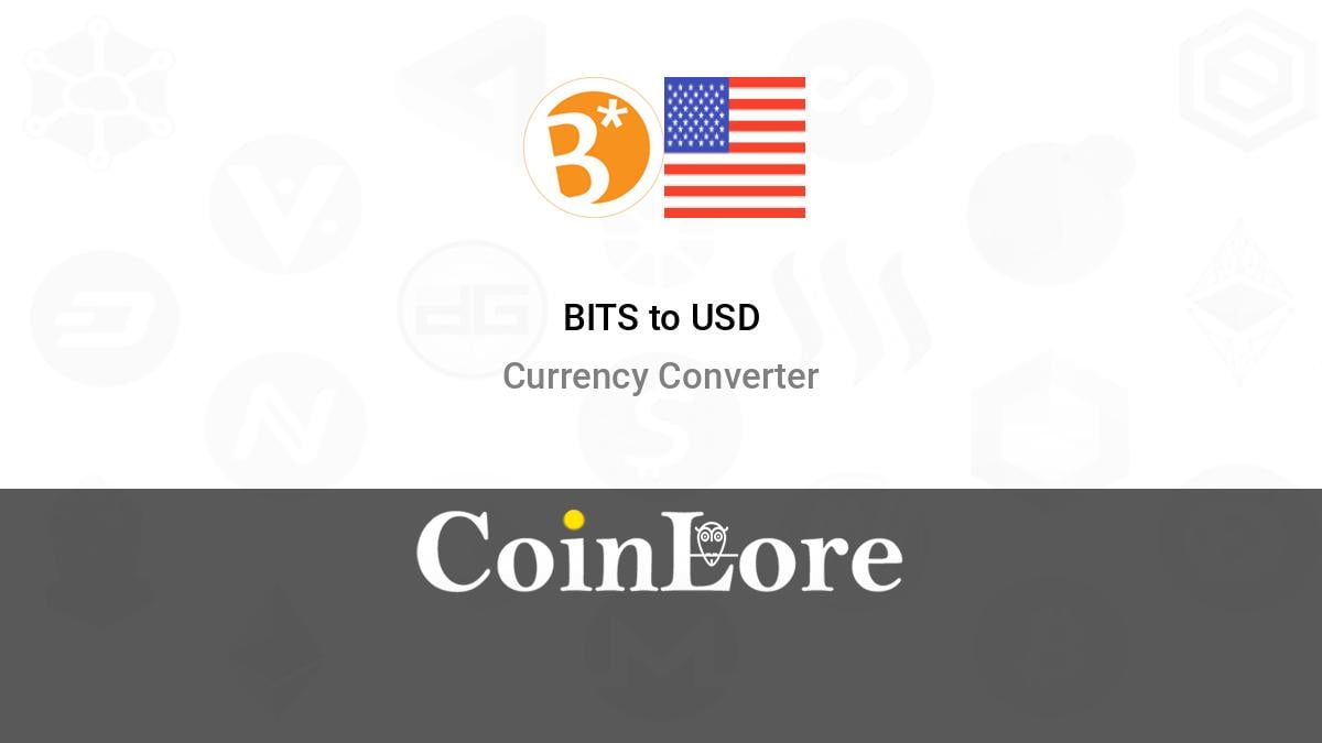Convert BITS to USD