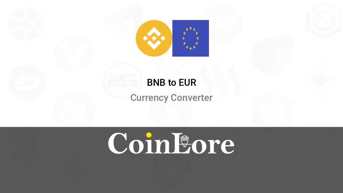 Convert BNB to EUR