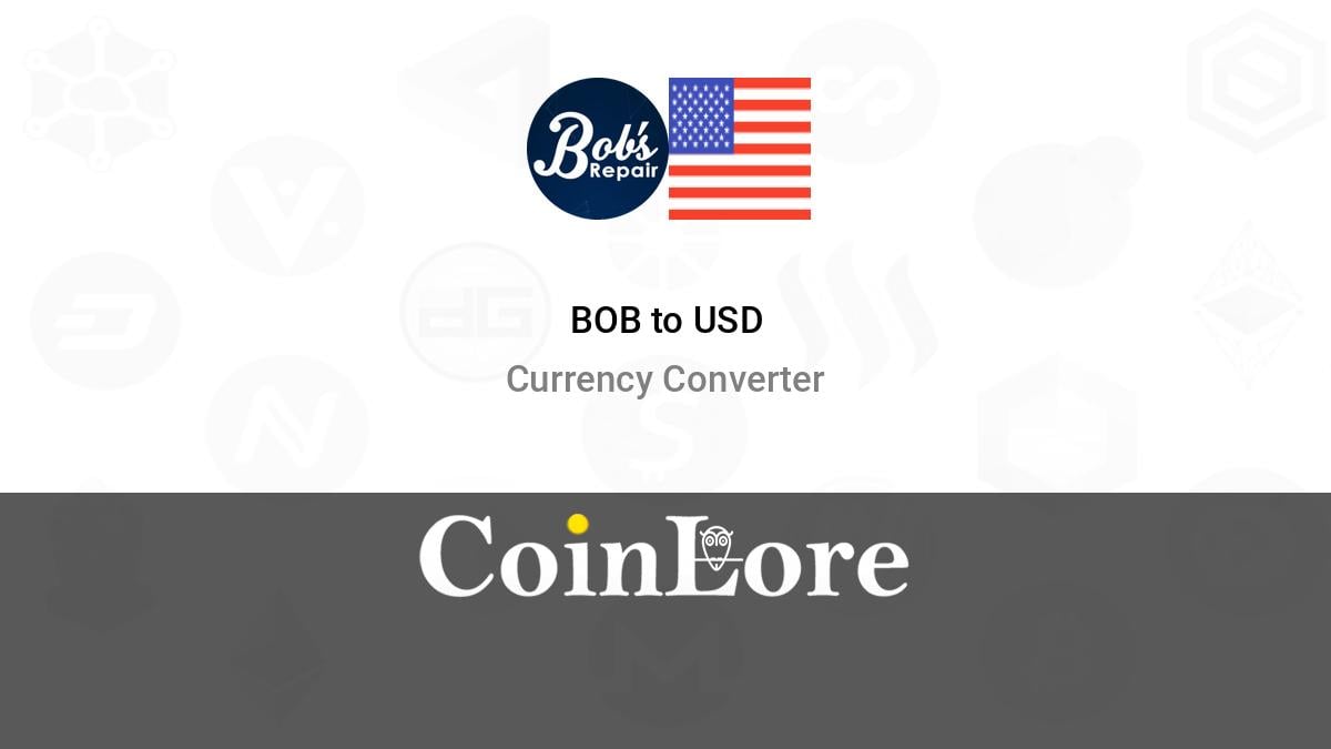 Converter BOB em Dolar (USD) | Calculadora CoinLore