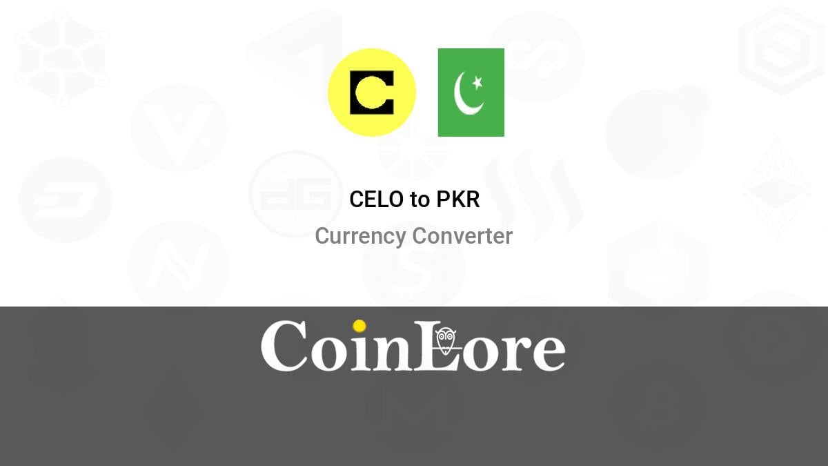 Convert CELO to PKR