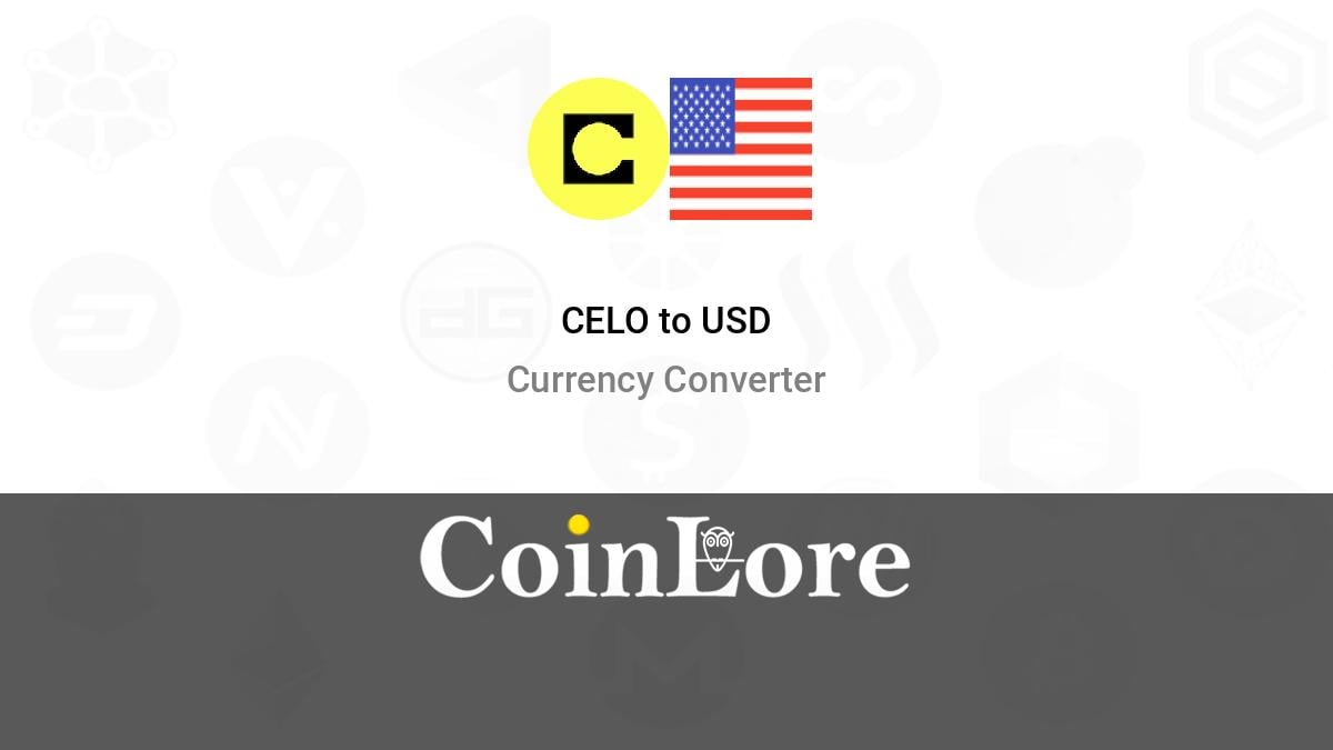 Convert CELO to USD
