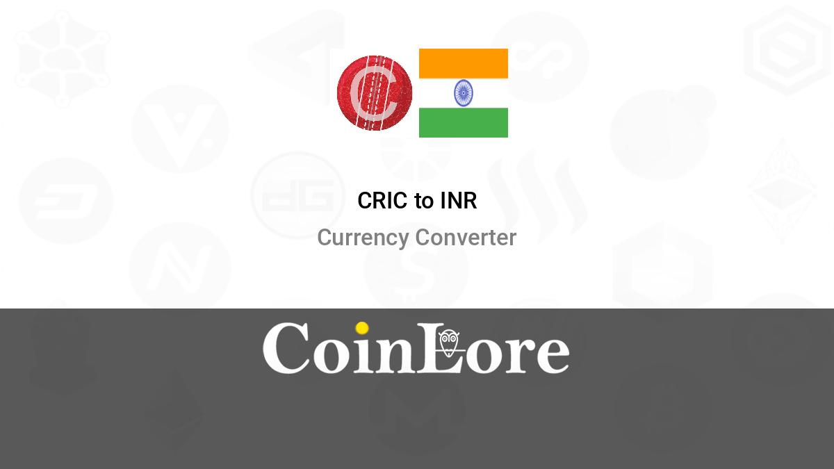 Convert CRIC to INR