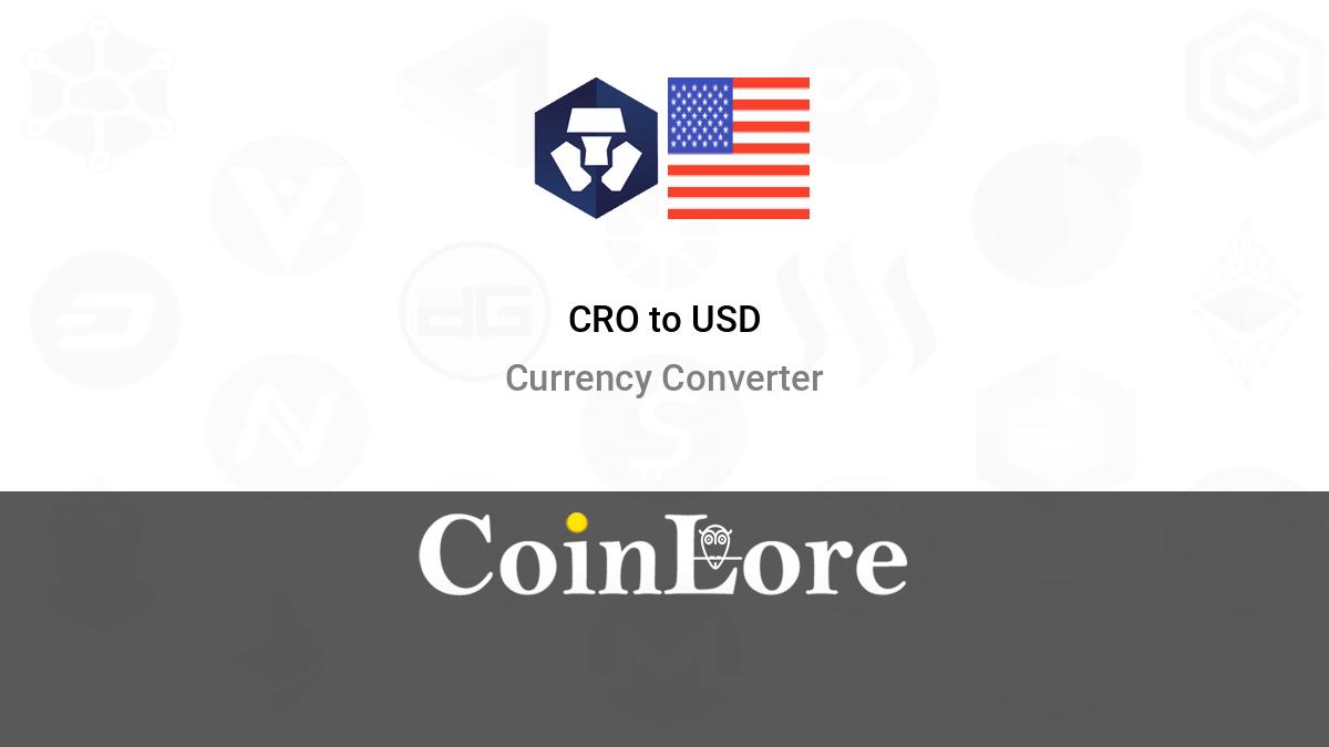 Convert CRO to USD