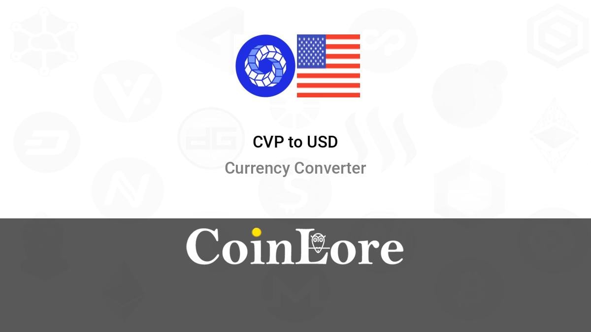 Convert CVP to USD