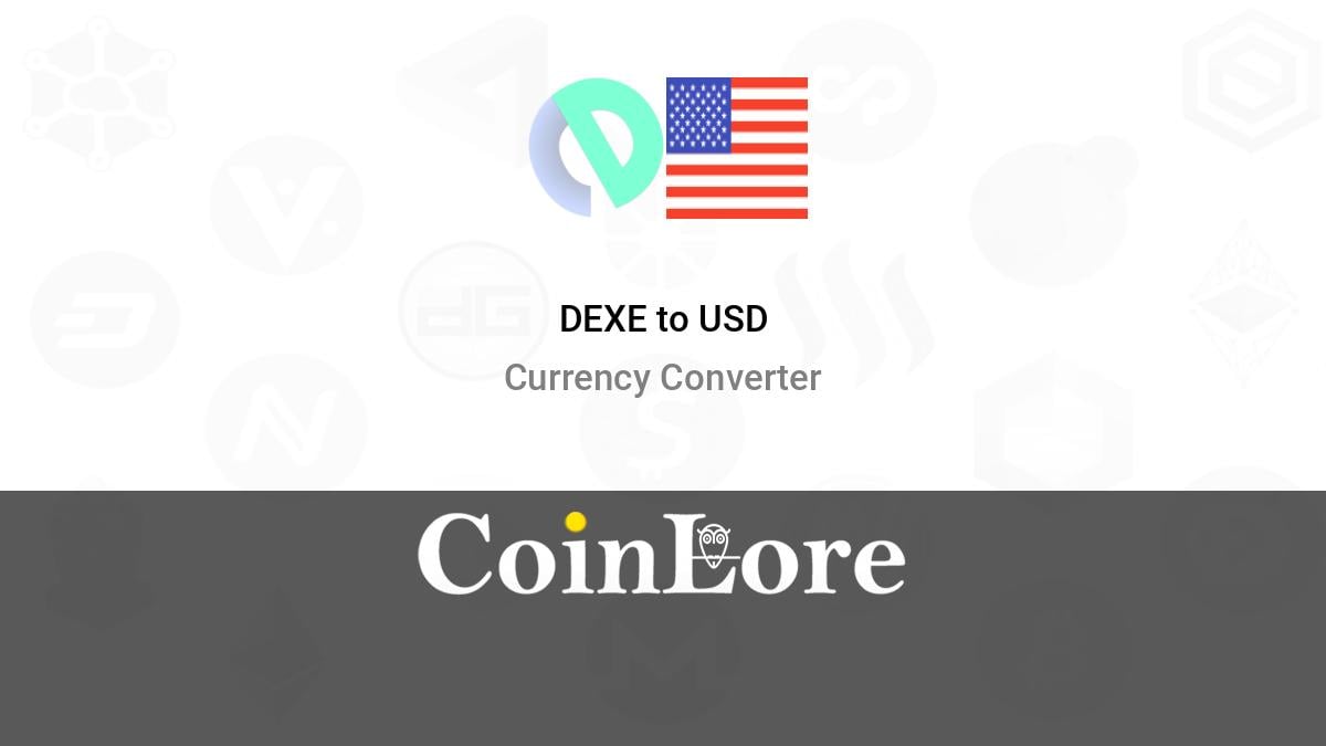 Convert DEXE to USD