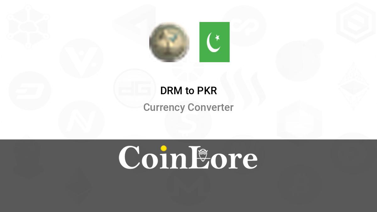 Convert DRM to PKR
