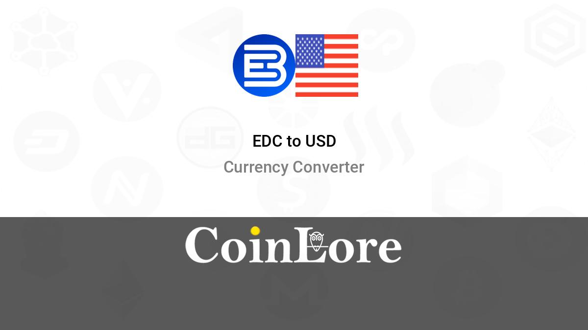 Convert EDC to USD