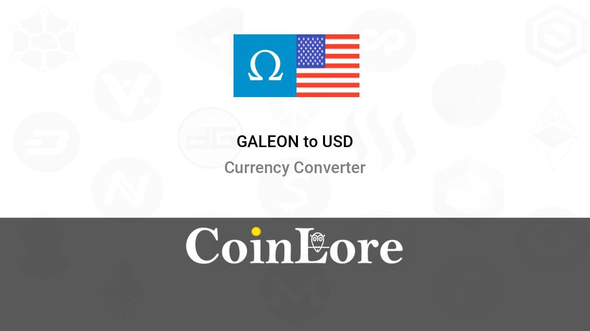 GALEON kaç USD | Hesaplama Aracı CoinLore