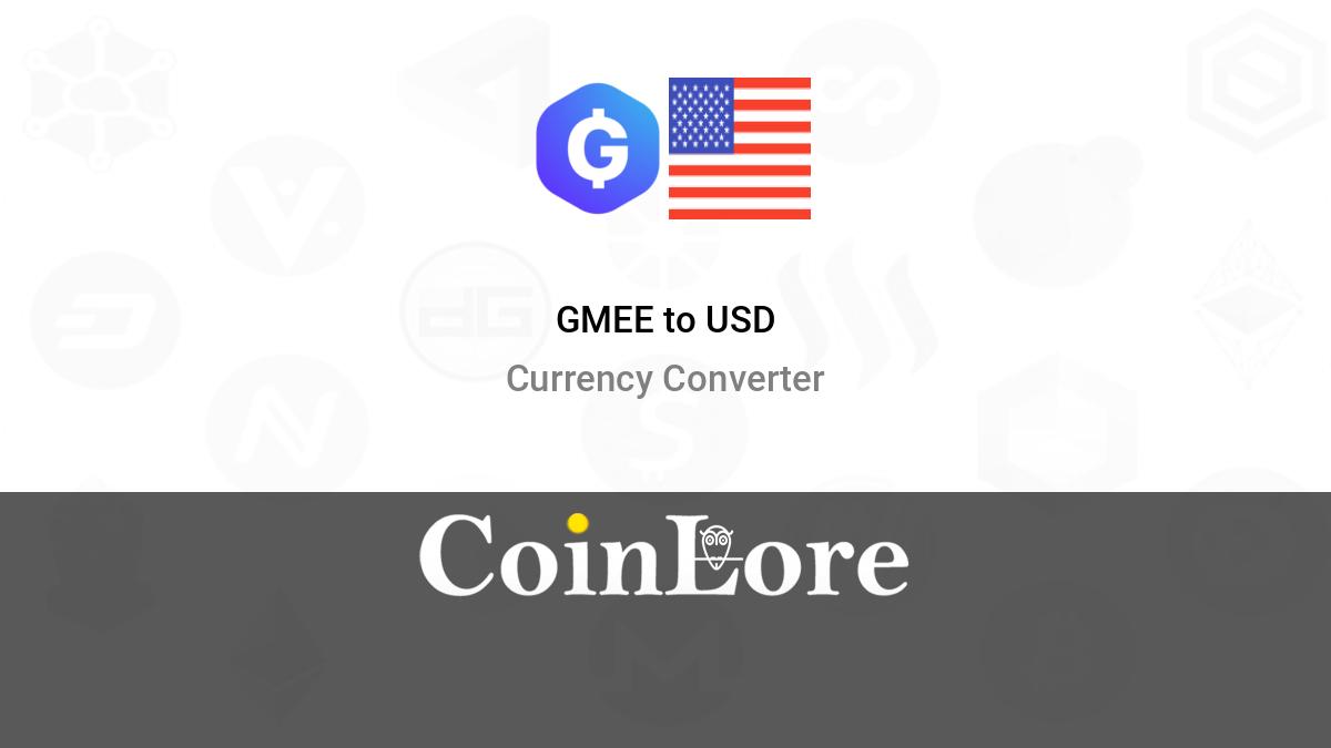 Convert GMEE to USD