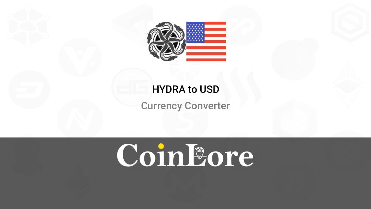 Convert HYDRA to USD