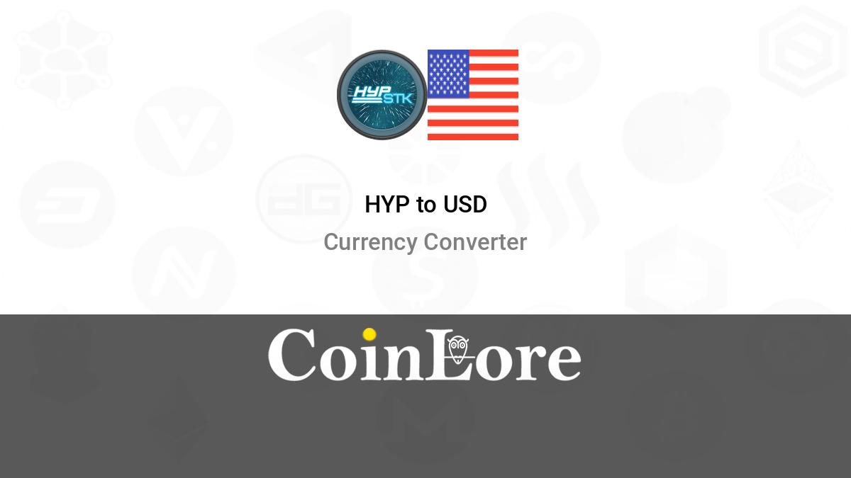 Convert HYP to USD