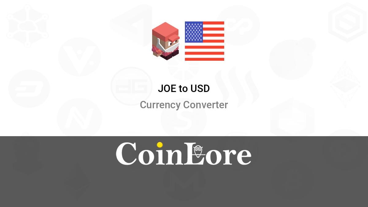 Convert JOE to USD