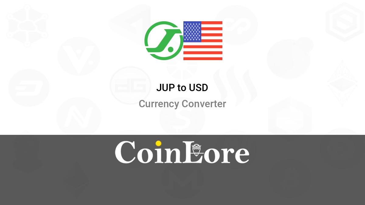 Convert JUP to USD