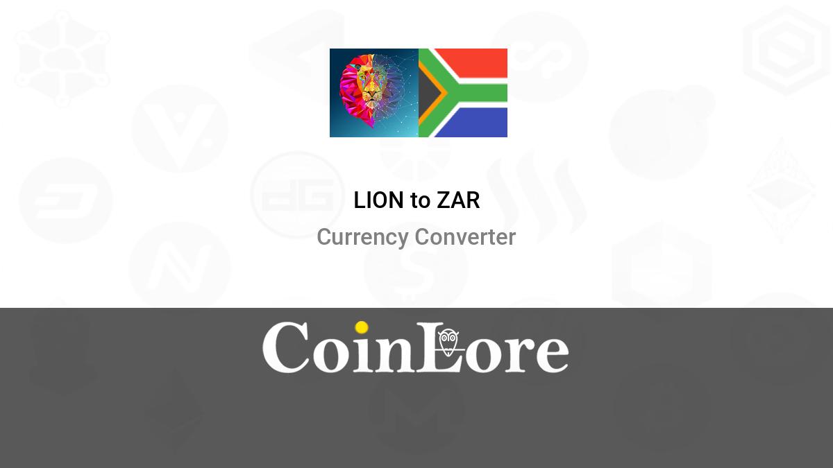 Convert LION to ZAR