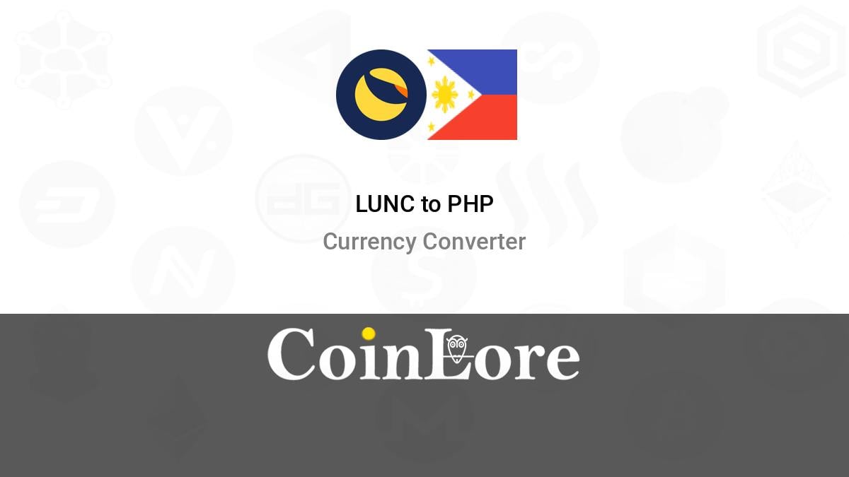 Convert LUNC to PHP