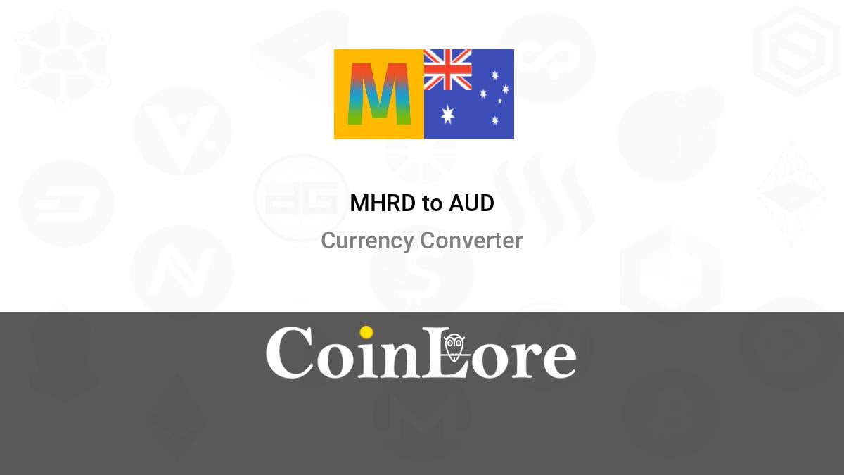 Convert MHRD to AUD