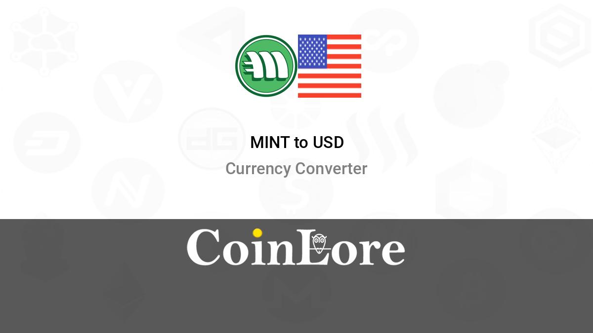 Convert MINT to USD