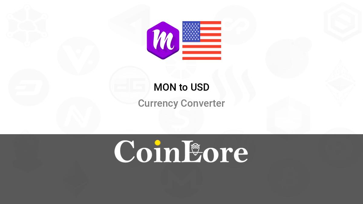 Convert MON to USD