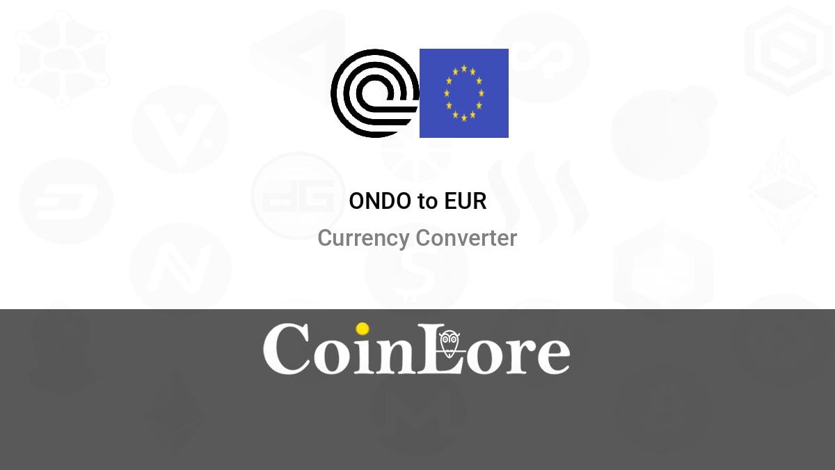 Convert ONDO to EUR