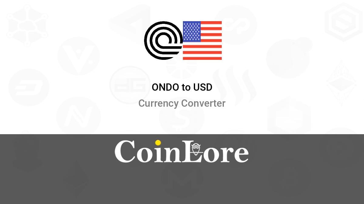 Convert ONDO to USD