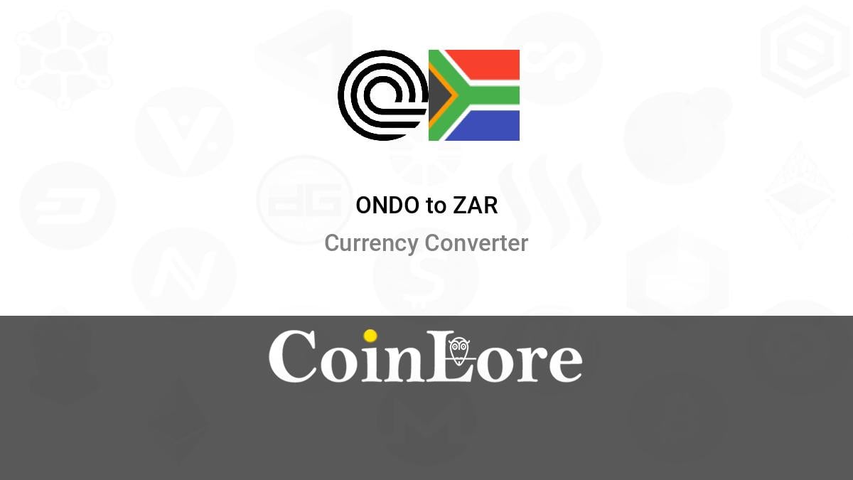 Convert ONDO to ZAR