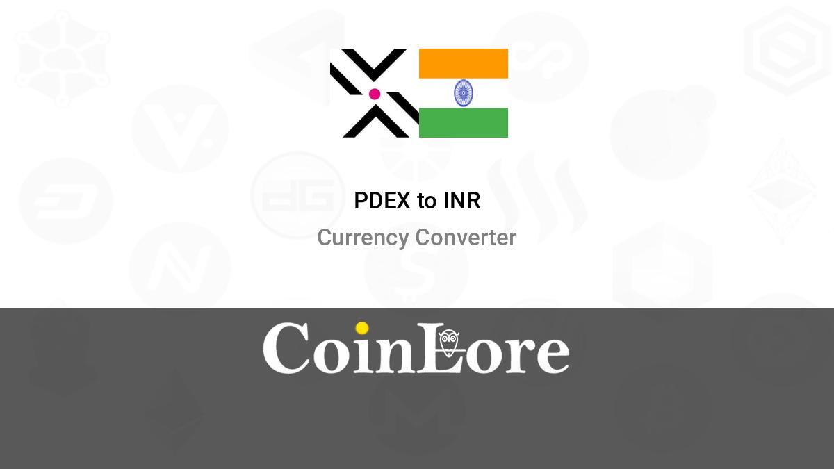 Convert PDEX to INR