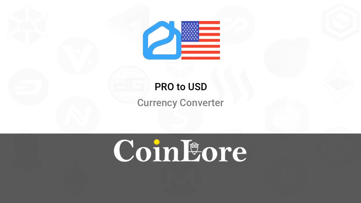 Convert PRO to USD
