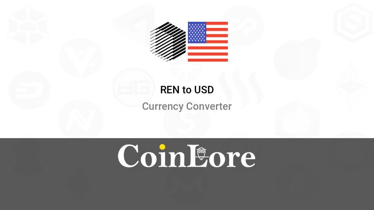 Convert REN to USD