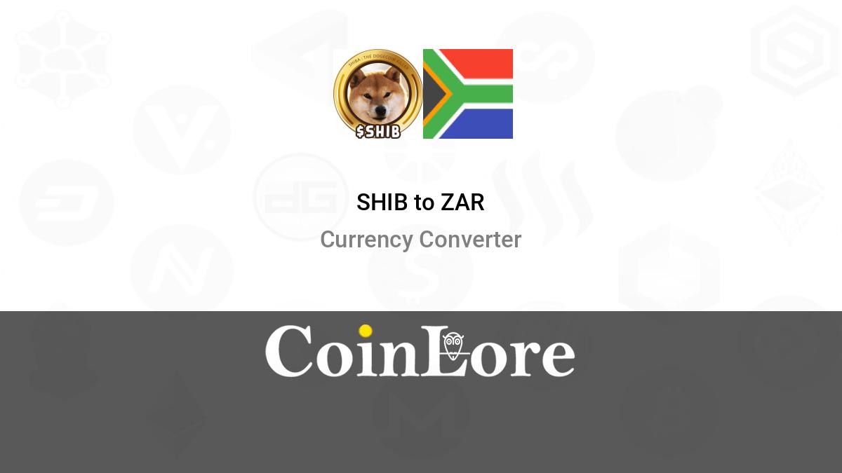 Convert SHIB to ZAR