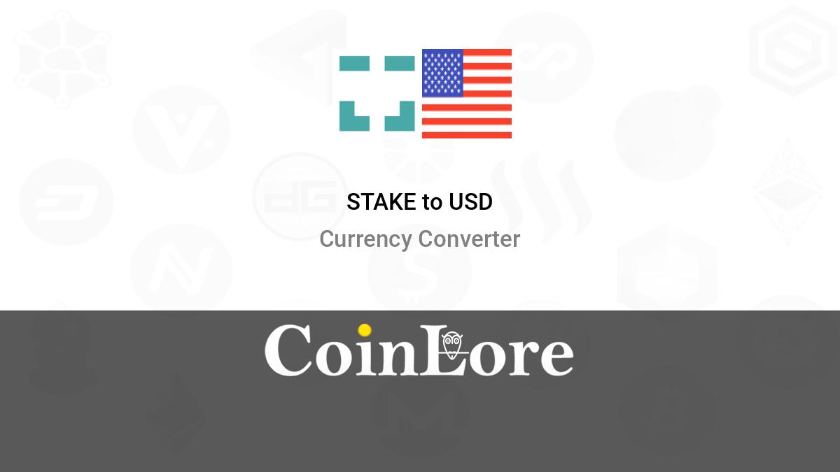 Convert STAKE to USD