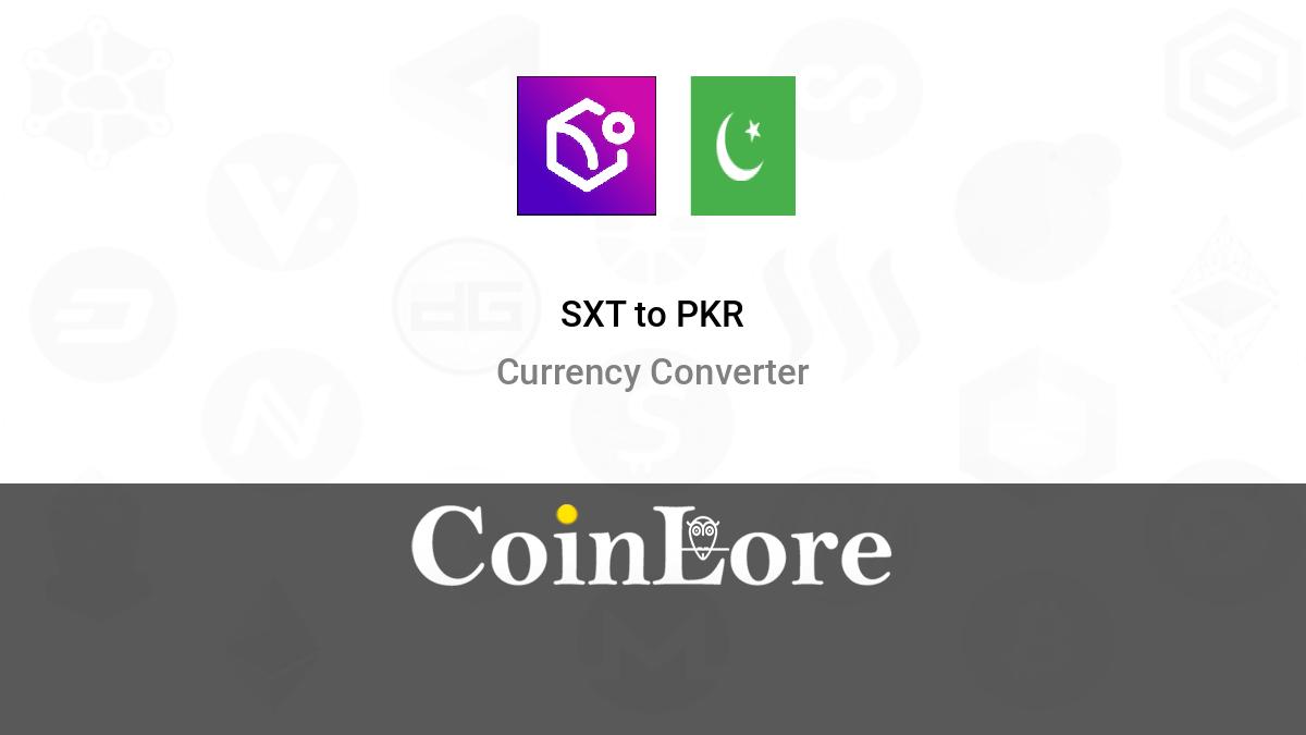 Convert SXT to PKR