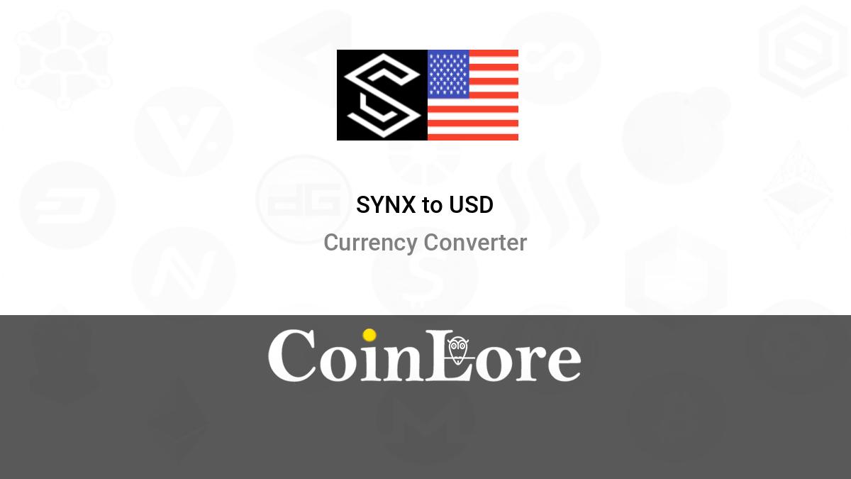 SYNX kaç USD | Hesaplama Aracı CoinLore