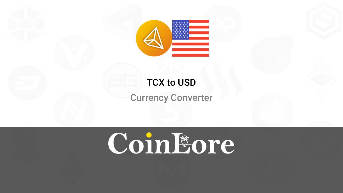 Convert TCX to USD