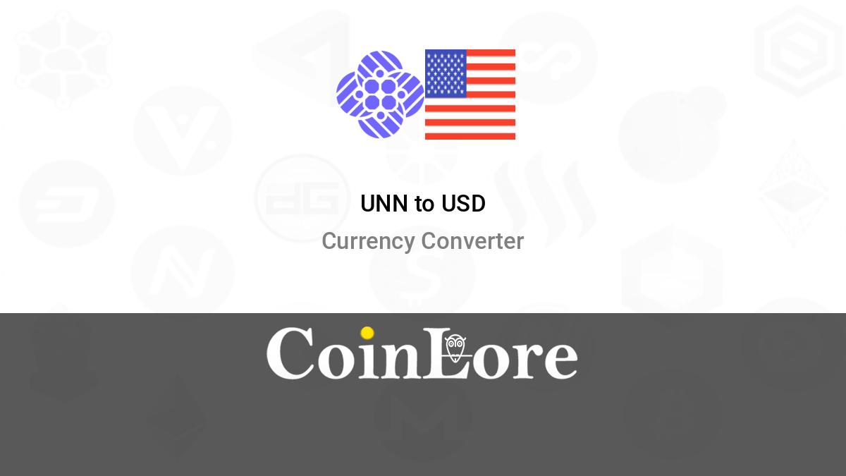 Wymień UNN na USD | Kalkulator CoinLore
