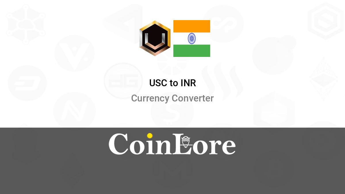 Convert USC to INR