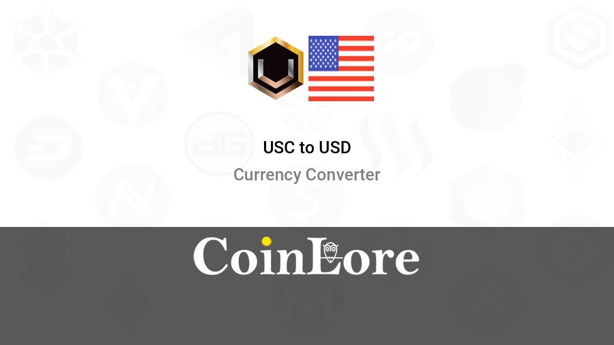Convert USC to USD