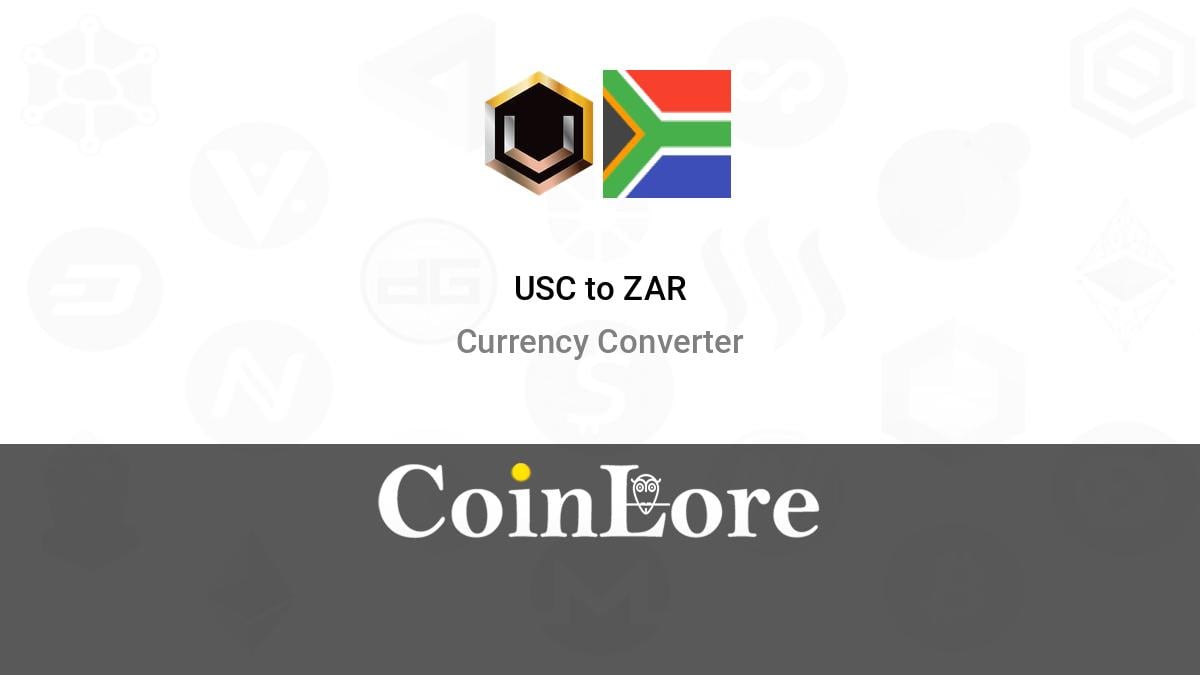 Convert USC to ZAR