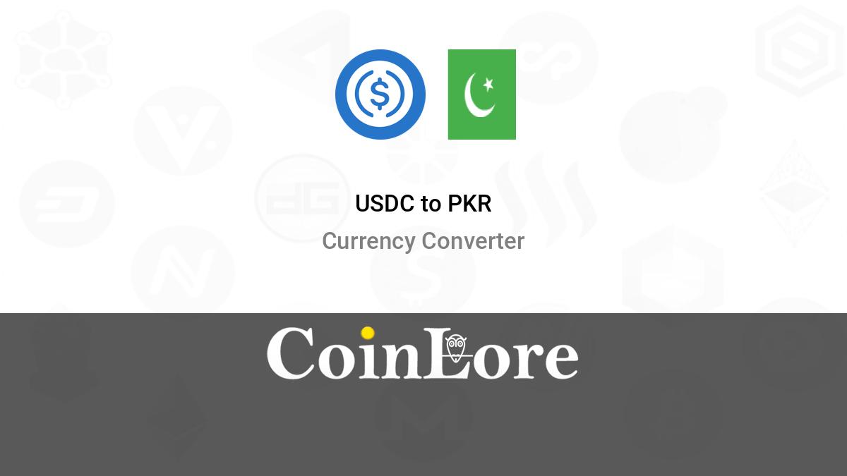 Convert USDC to PKR