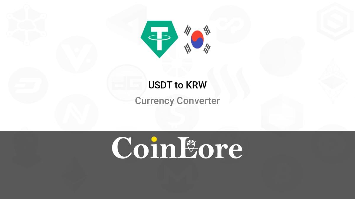 Convert USDT to KRW
