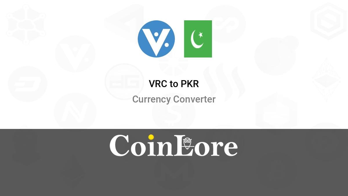 Convert VRC to PKR