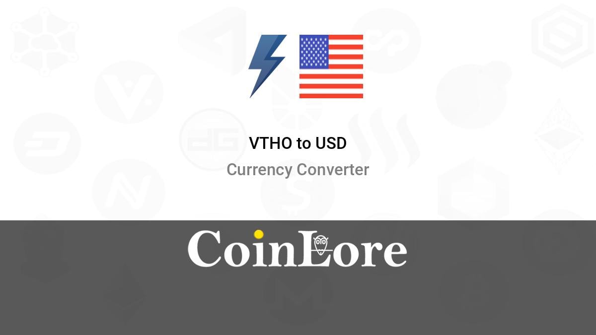 Convert VTHO to USD