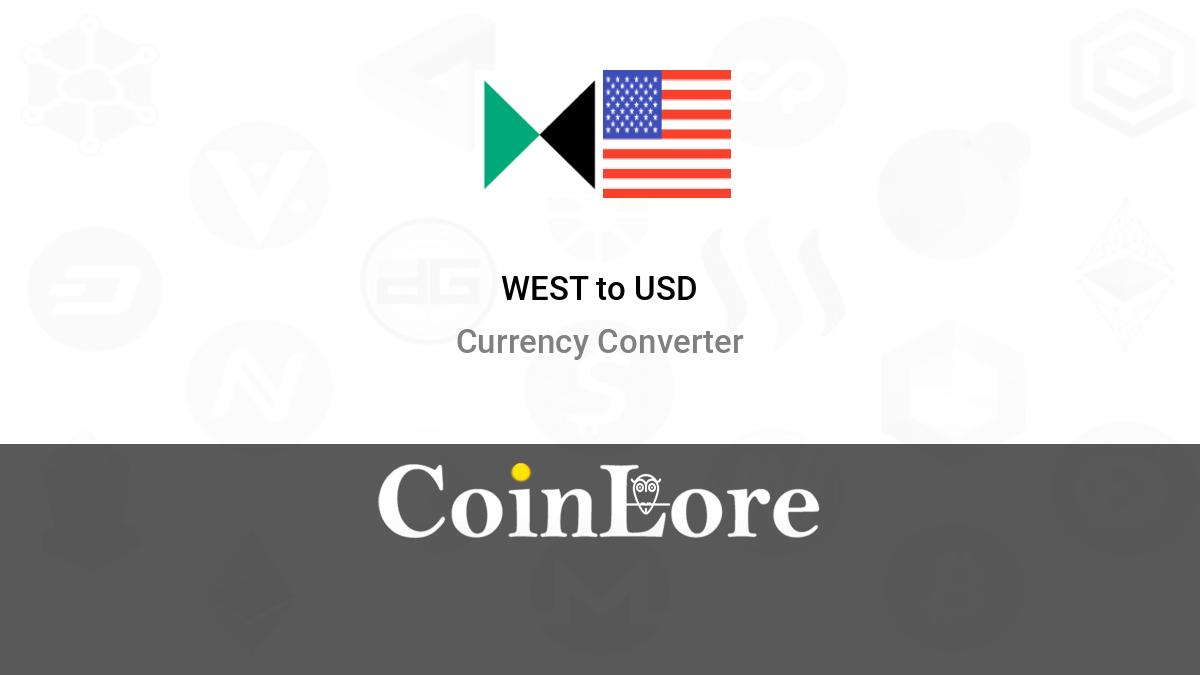 Convert WEST to USD