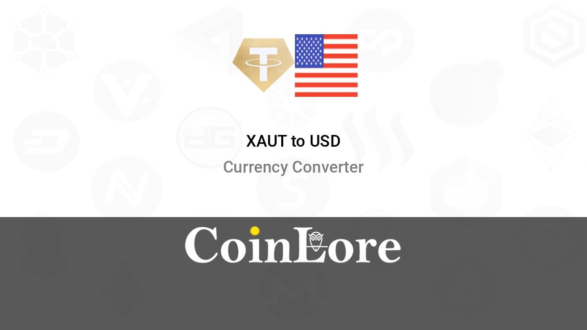 Convert XAUT to USD