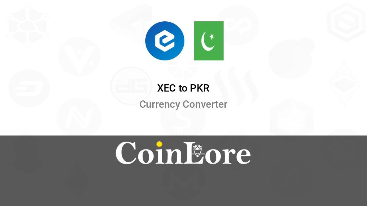 Convert XEC to PKR