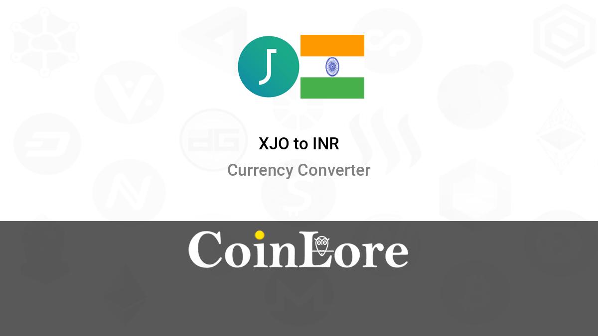 Convert XJO to INR
