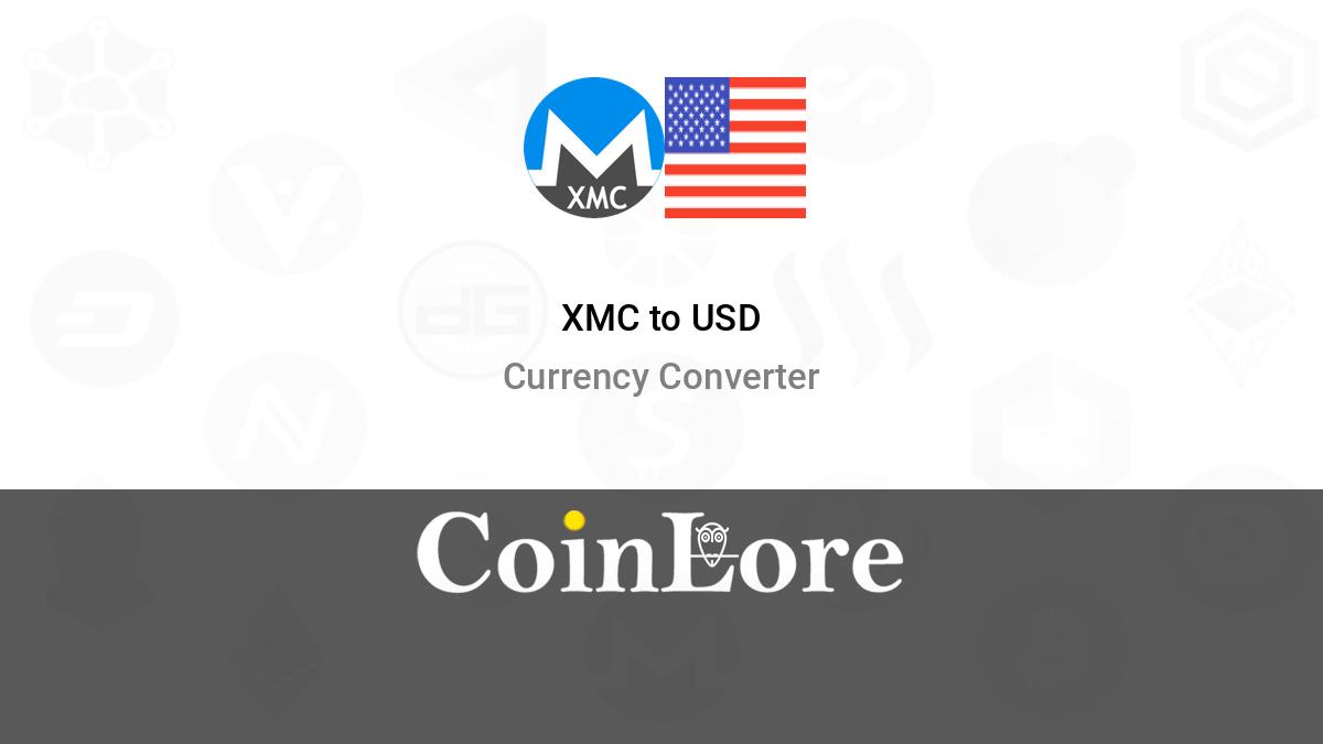 Convert XMC to USD